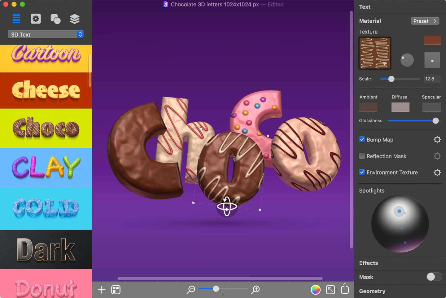 Creating Food Typography | Art Text for Mac