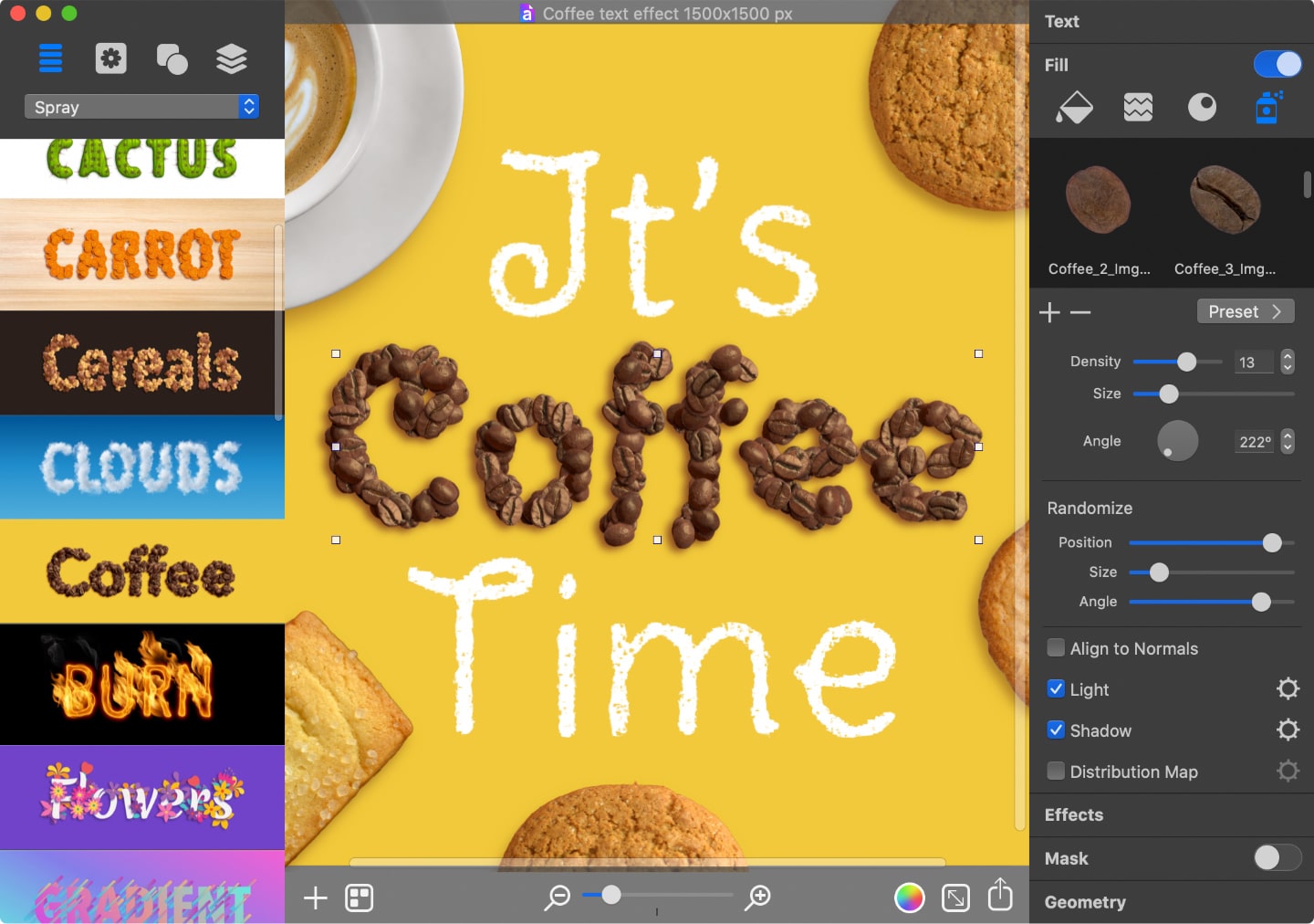 Creating Food Typography | Art Text for Mac
