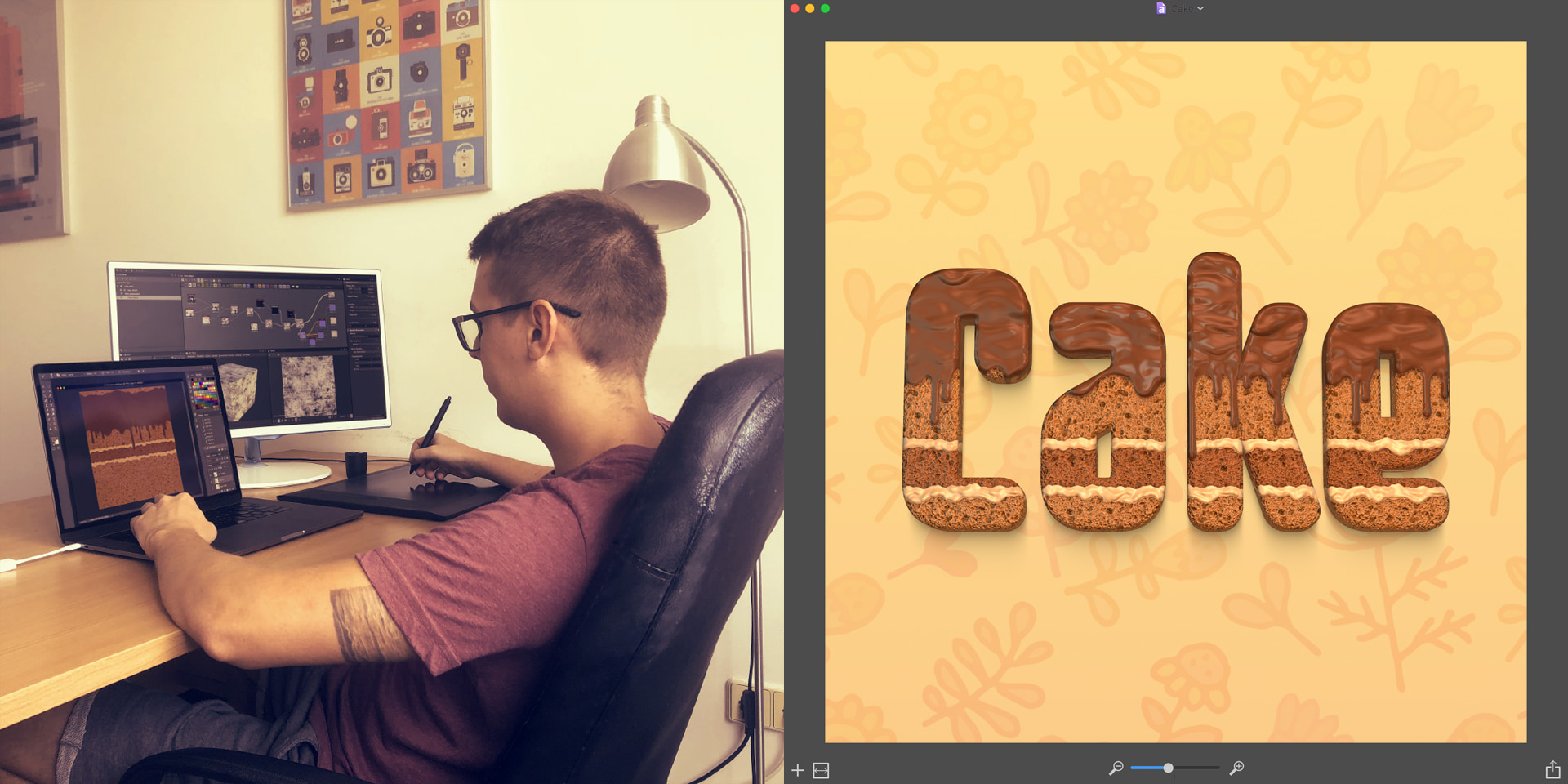 Text Designing App | 3D and Watercolor Textures