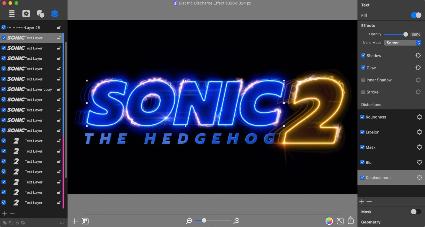 Text Effects as in Movie Titles | Art Text for Mac