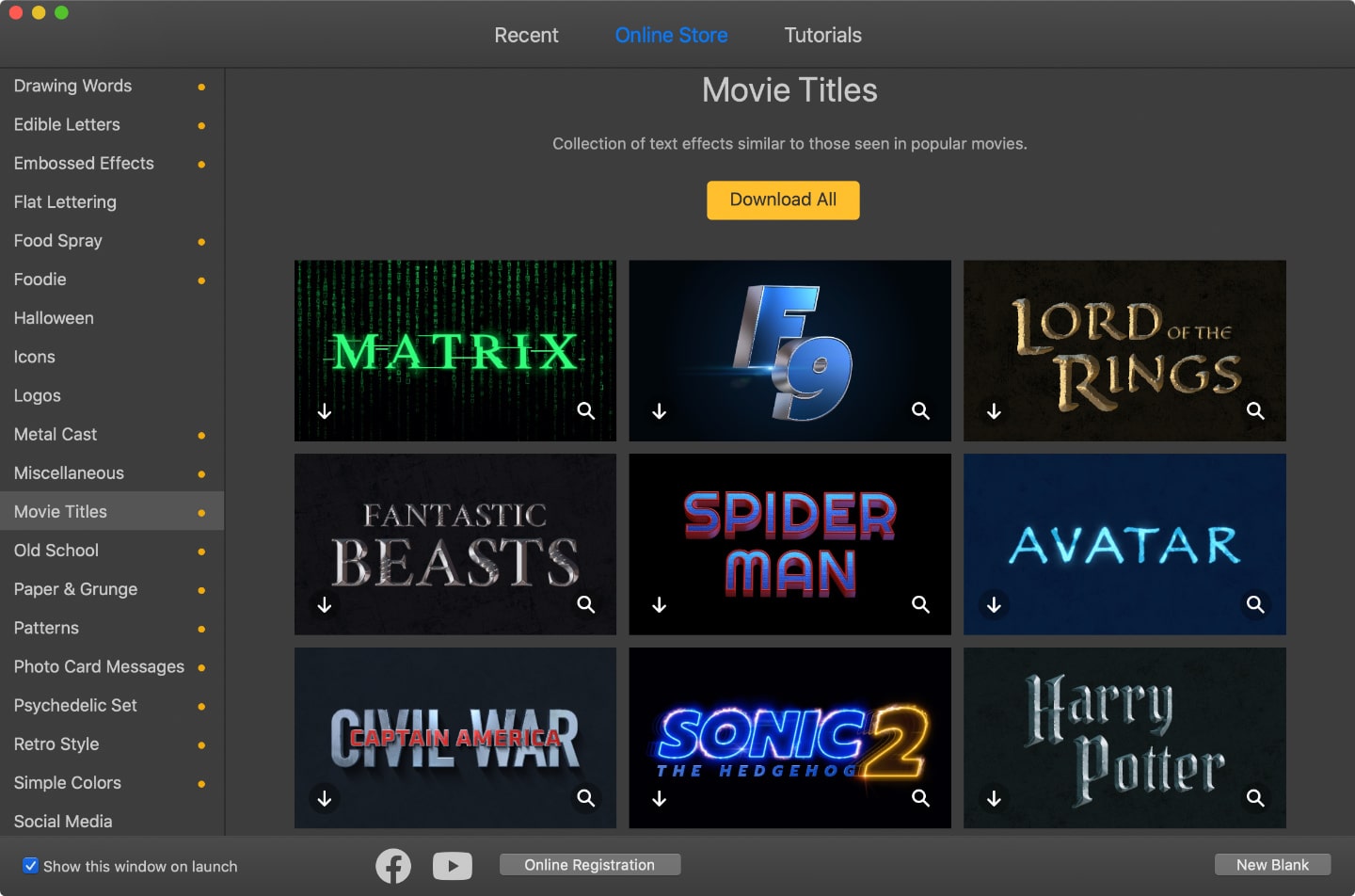 Text Effects as in Movie Titles | Art Text for Mac
