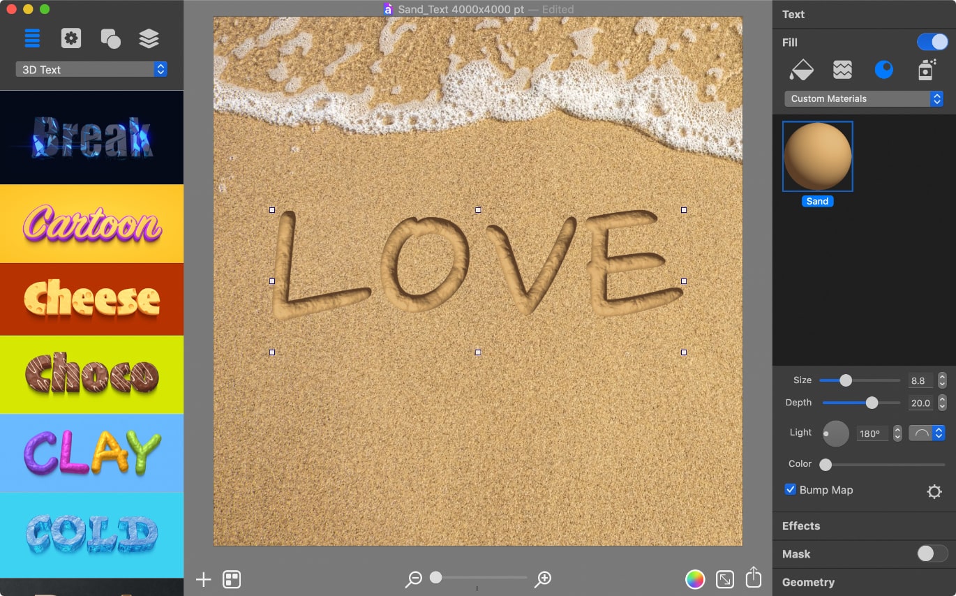 Sand Text Effect | Art Text Tutorials