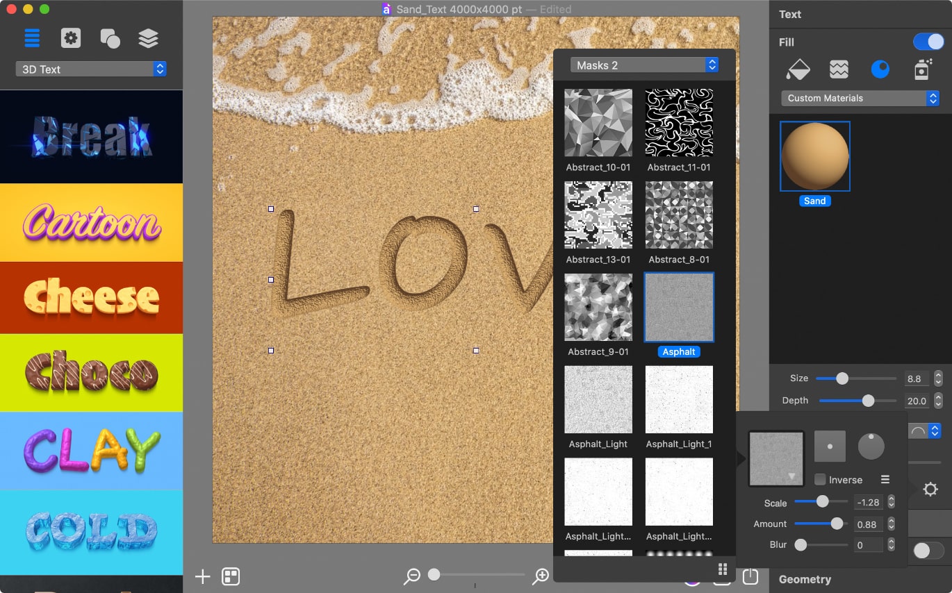 Sand Text Effect | Art Text Tutorials